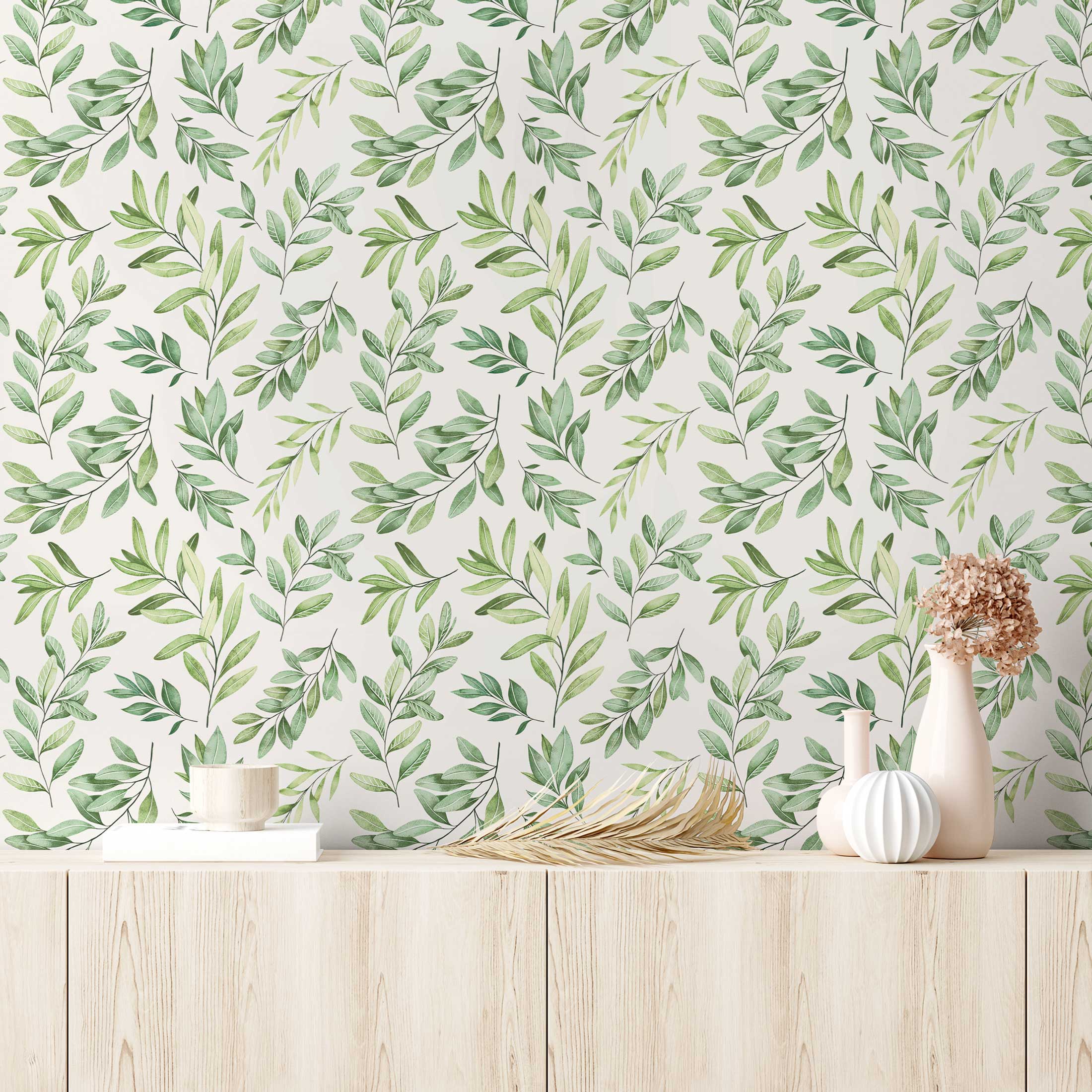 Farmhouse Botanical Peel And Stick Wallpaper – Tempaper