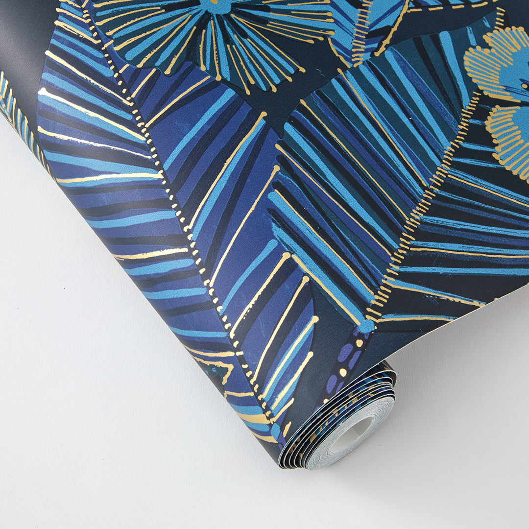 Metallic Bloom Peel and Stick Wallpaper | Tempaper & Co.