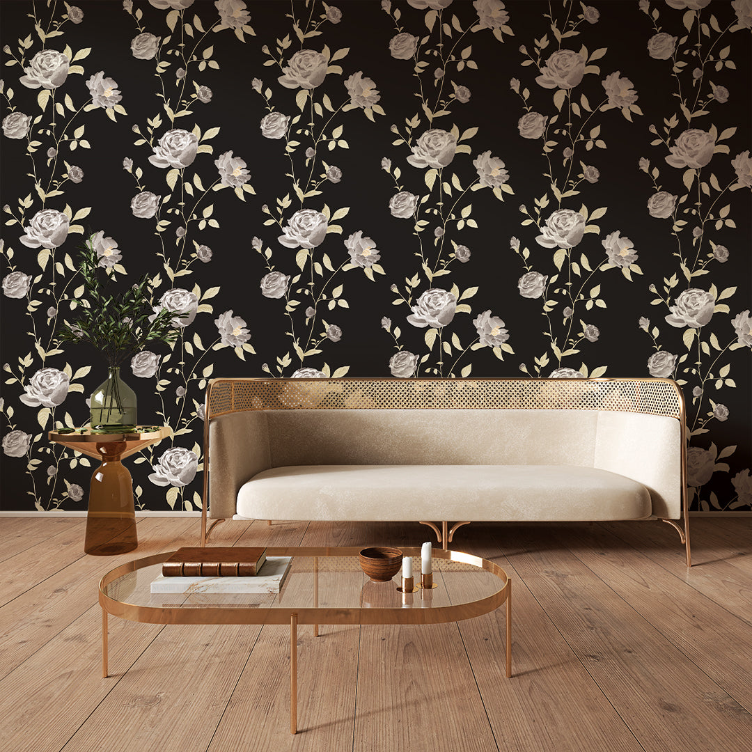 Transform Your Space with Rambling Rose Wallpaper - Tempaper – Tempaper ...