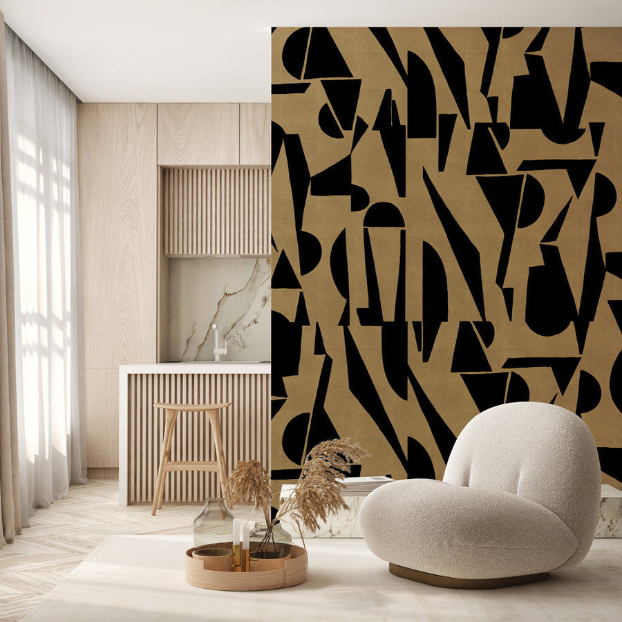 Enigma Geometric Wall Mural - Removable Wall Murals at Tempaper ...