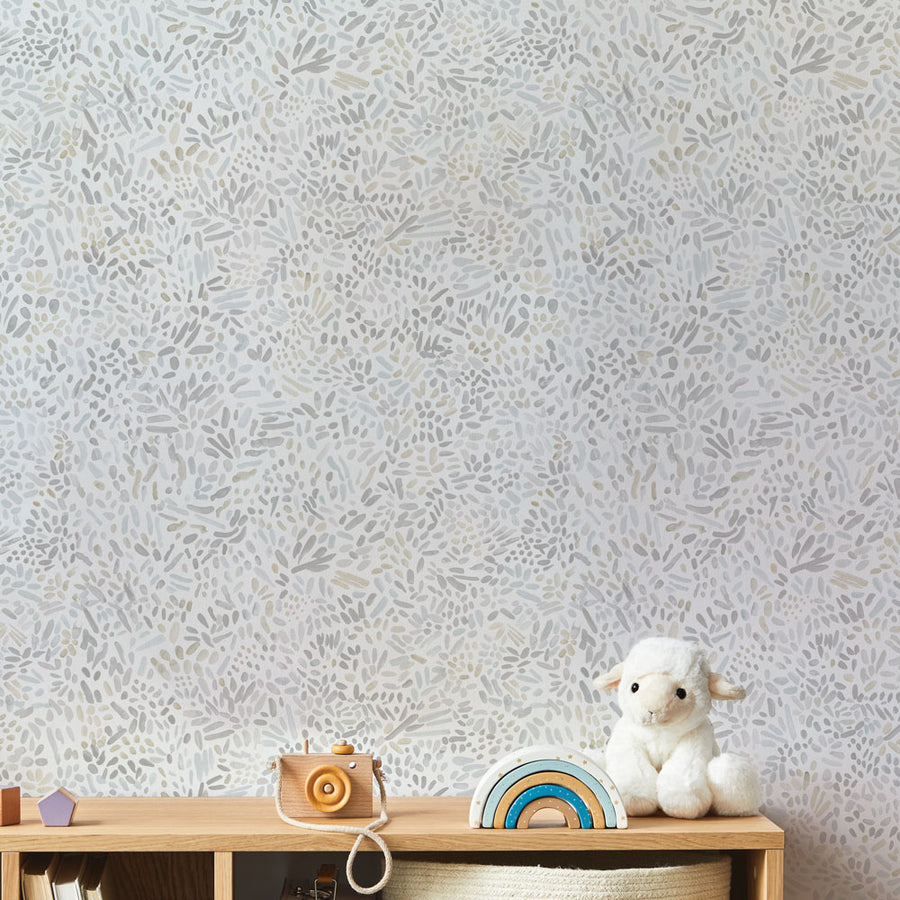 Brushstroke Garden Peel & Stick Wallpaper – Tempaper