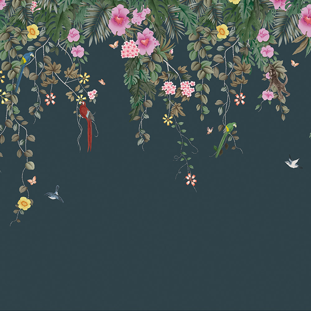 Canopy Wall Mural - Shop Custom Chinoiserie Wallpaper at Tempaper ...