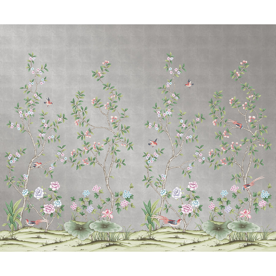 Lilly Custom Chinoiserie Wallpaper Mural - Shop Chinoiserie Today ...